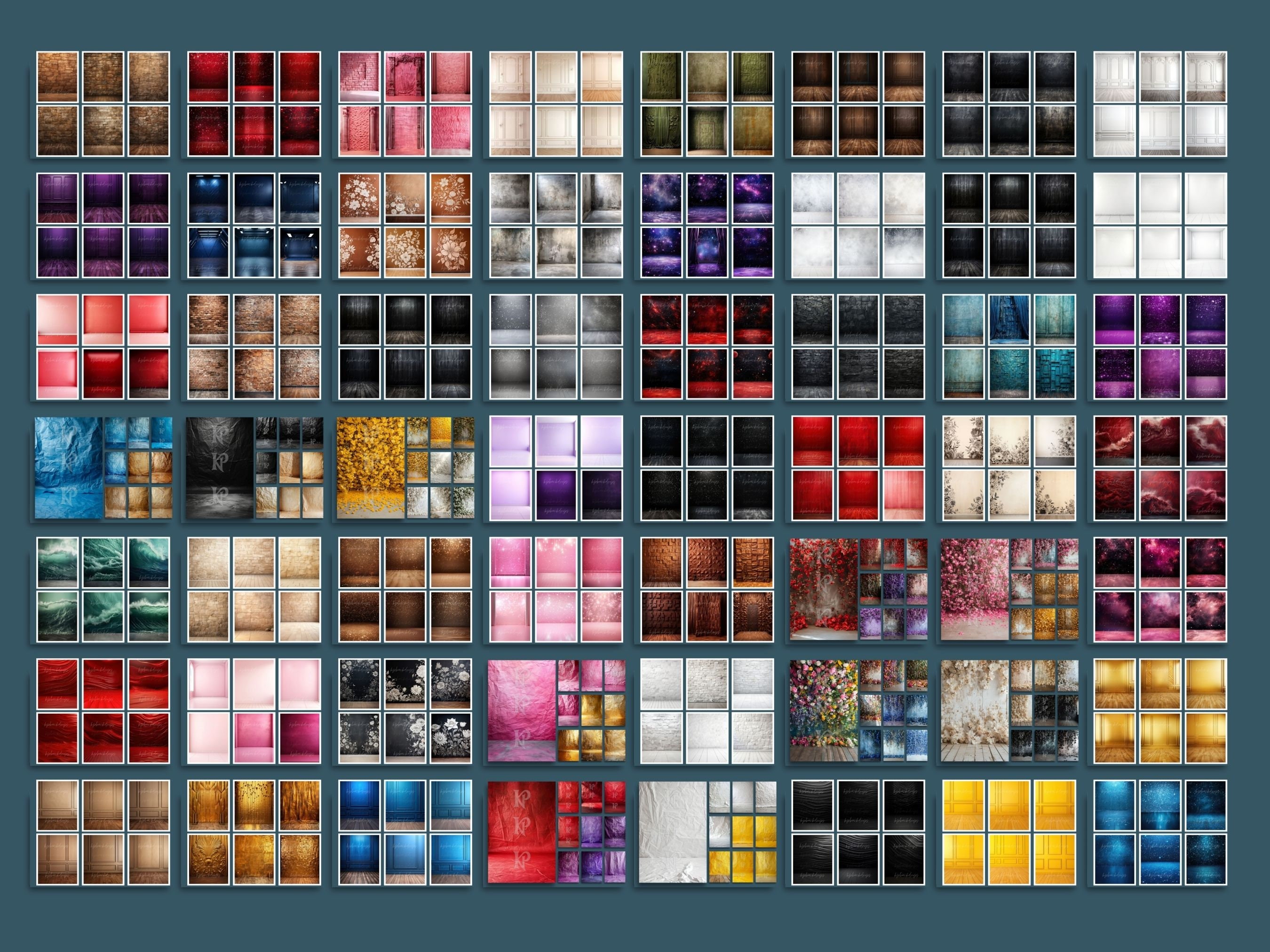 Walls Mega Bundle Digital Backdrops, Walls Overlays, Portrait Backgrounds, Maternity Photoshoot ...