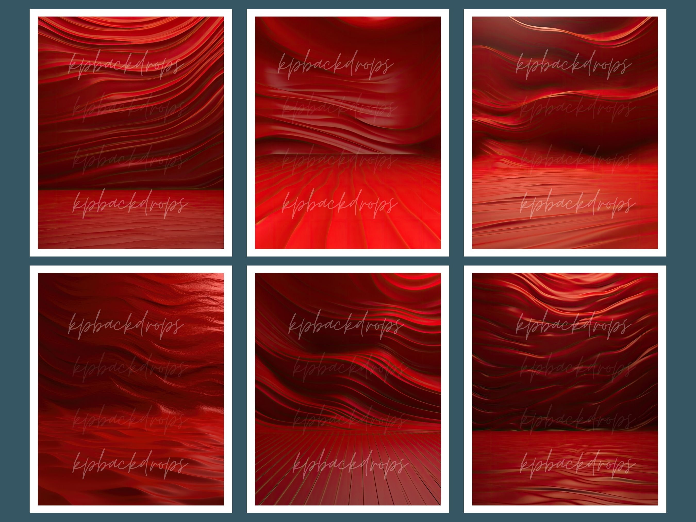 Red Wave Texture Wall Digital Backdrop, Maternity Photo Backdrop ...