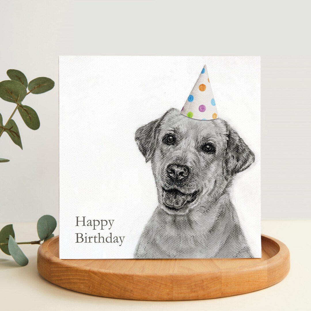 Labrador Happy Birthday - Etsy