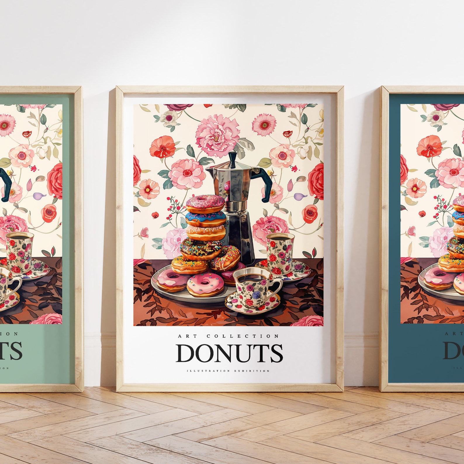 Any Colour Donuts Bakery Print Bakery Poster Bakery Art Kitchen Print ...