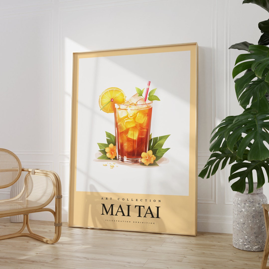 Any Colour - Mai Tai Print - Mai Tai Poster - Mai Tai Art - Drinks ...