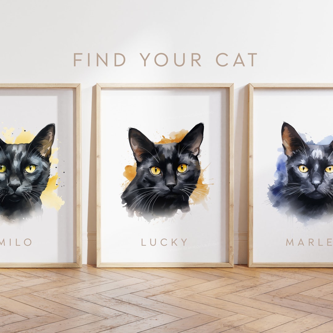 Custom Cat Poster - Bombay Cat Poster - Bombay Cat Print - Bombay ...