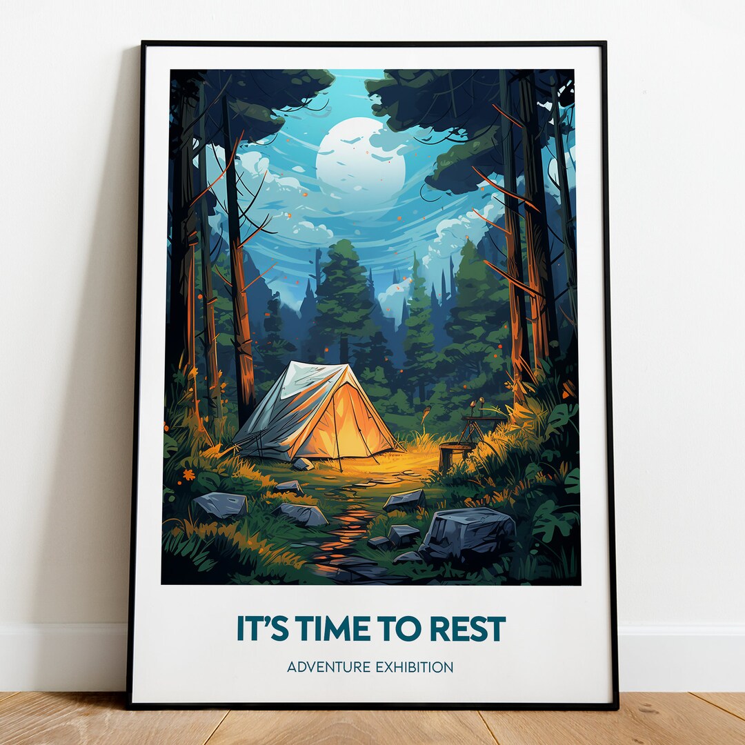 Any Colour - Adventure Print - Camping Adventure Poster - Outdoor Print ...
