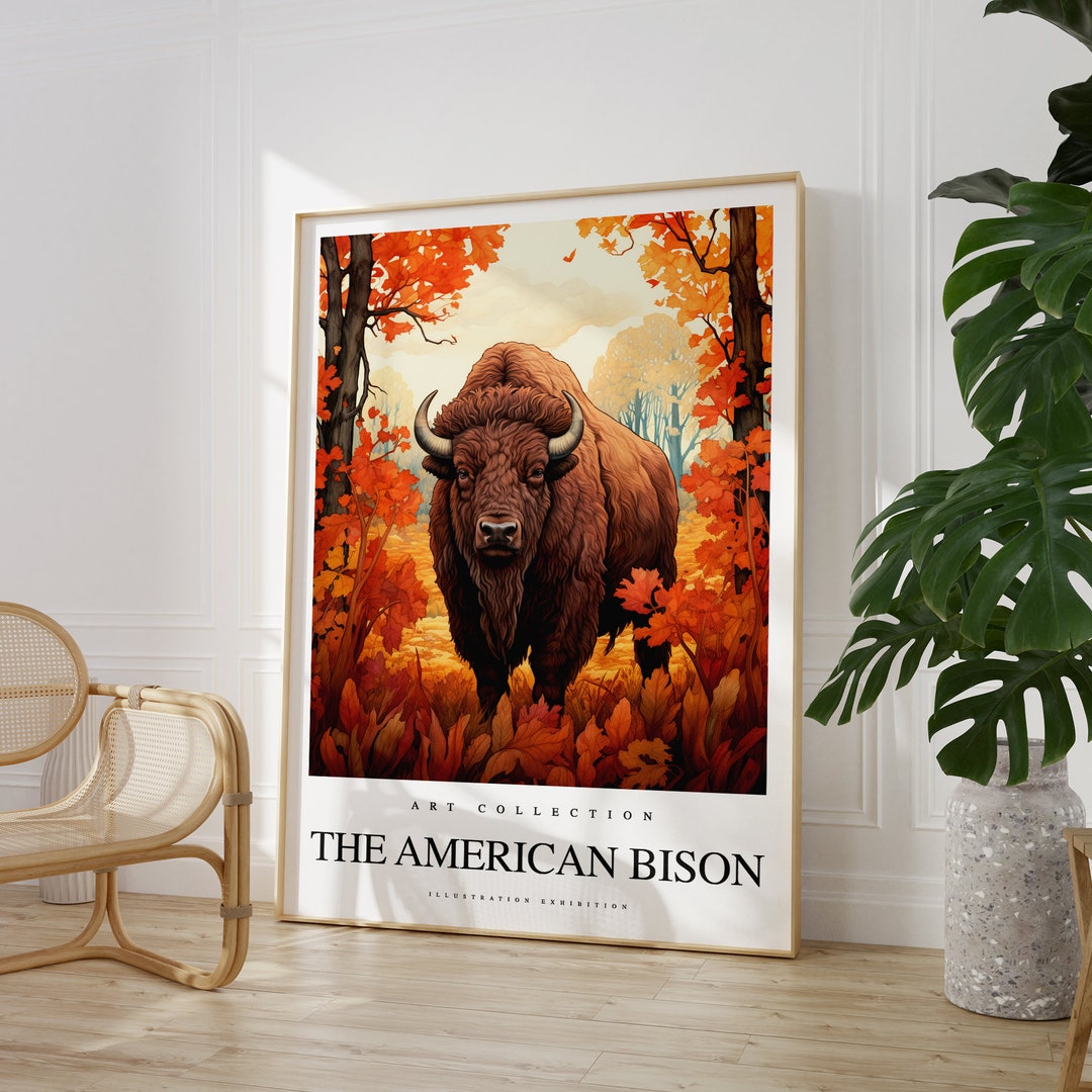The Bison Print - American Bison Poster - Bison Art - Sea Lift Print ...
