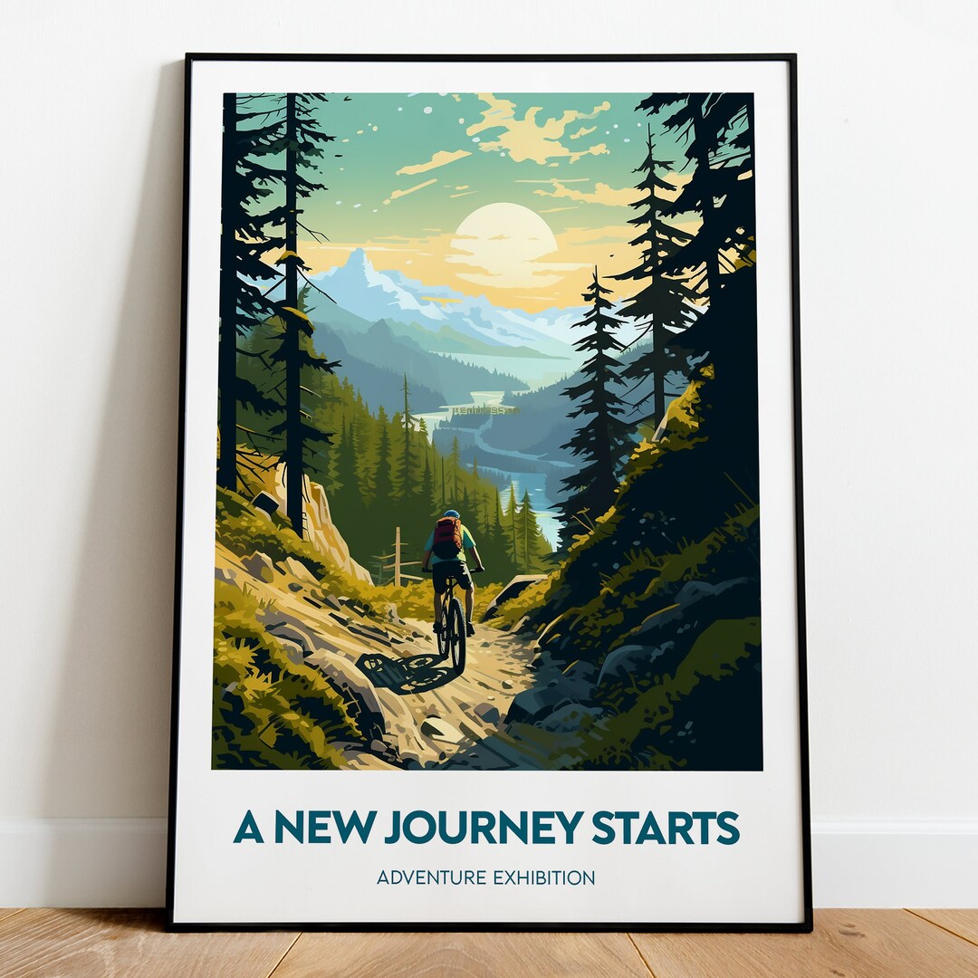 Any Colour - Mountain Bike Print - Mountain Bike Adventure Poster ...
