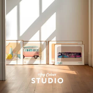 City Bus Landscape Print, City Bus Poster, City Bus Wall Art, City Bus ...