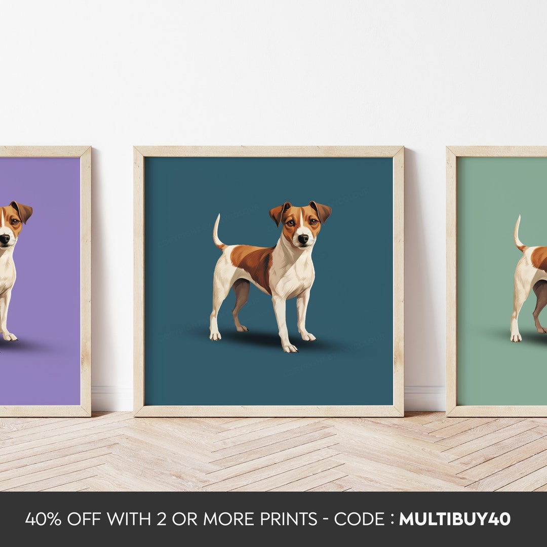 Any Colour - Any Size - Jack Russel Poster - Jack Russel Print - Etsy