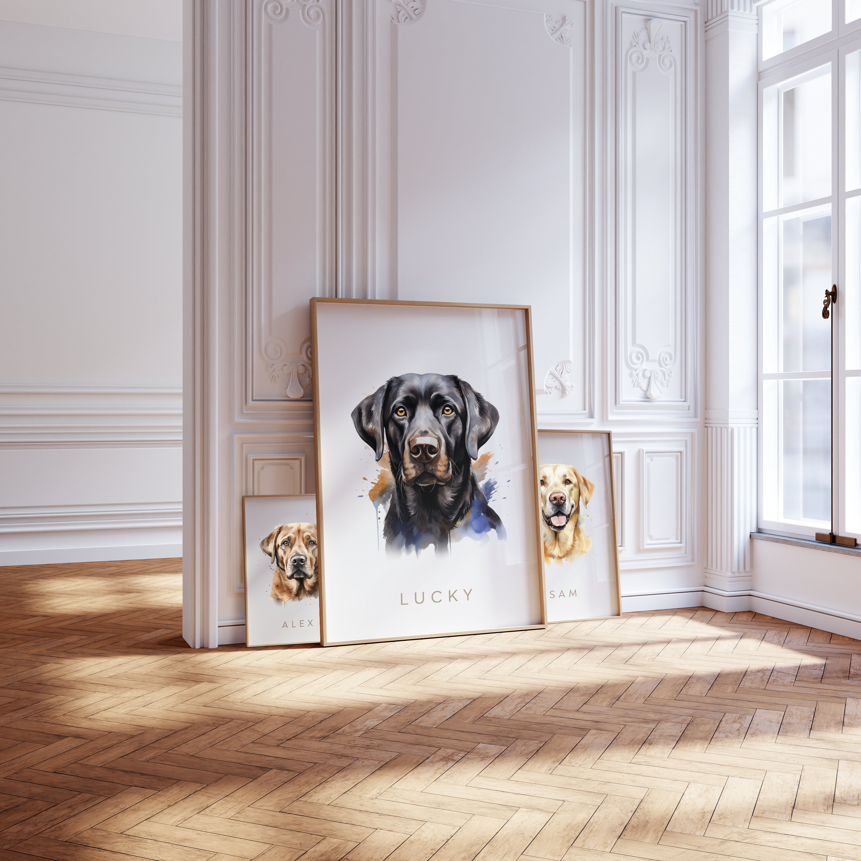 Custom Dog Poster Labrador Retrieve Poster Labrador Retrieve Dog Print ...