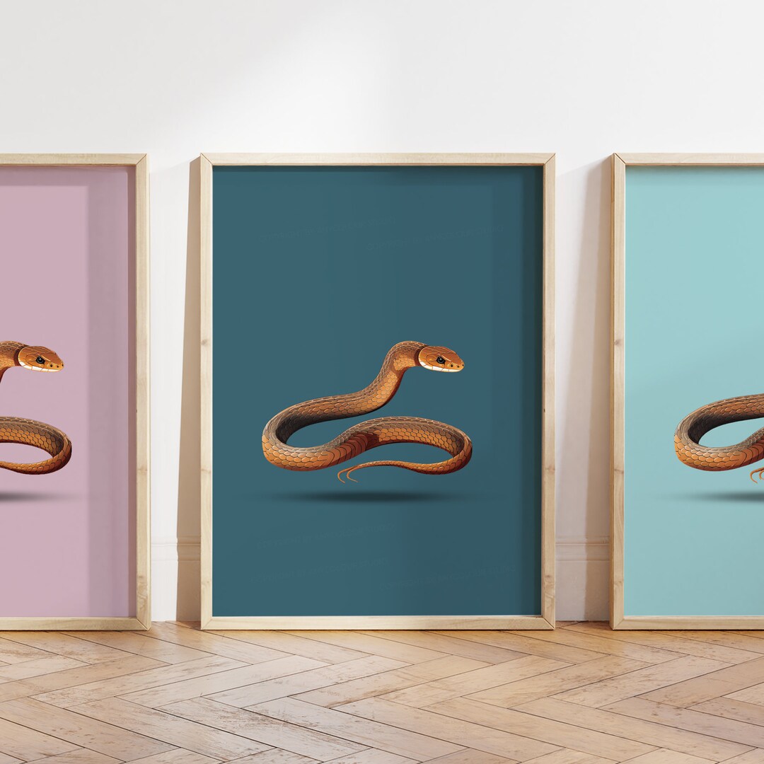Any Colour - Taipan Print - Taipan Poster - Taipan Art - Taipan Snake ...