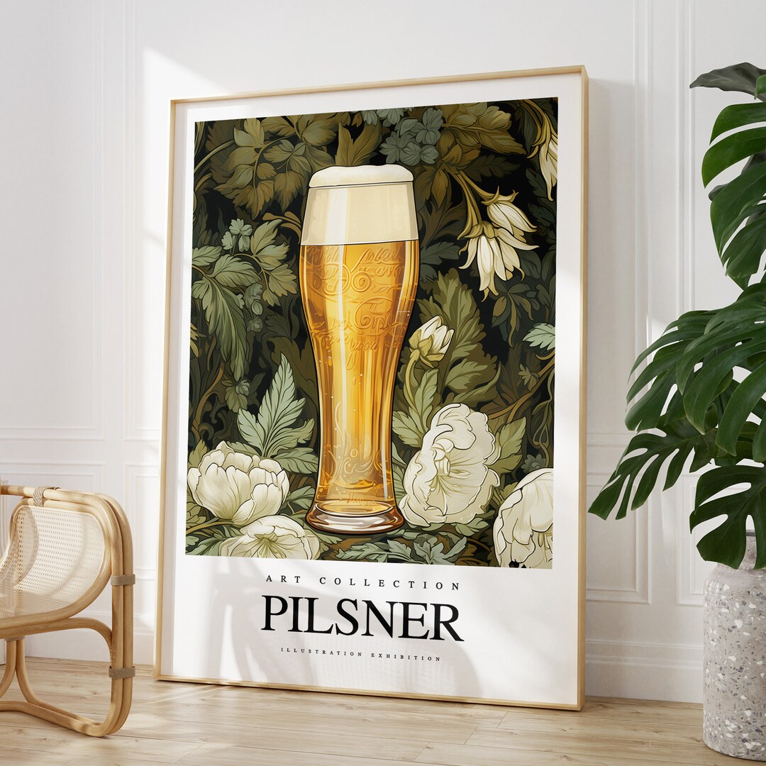 Any Colour - Pilsner Beer Print - Pilsner Drink Poster - Pilsner Beer ...
