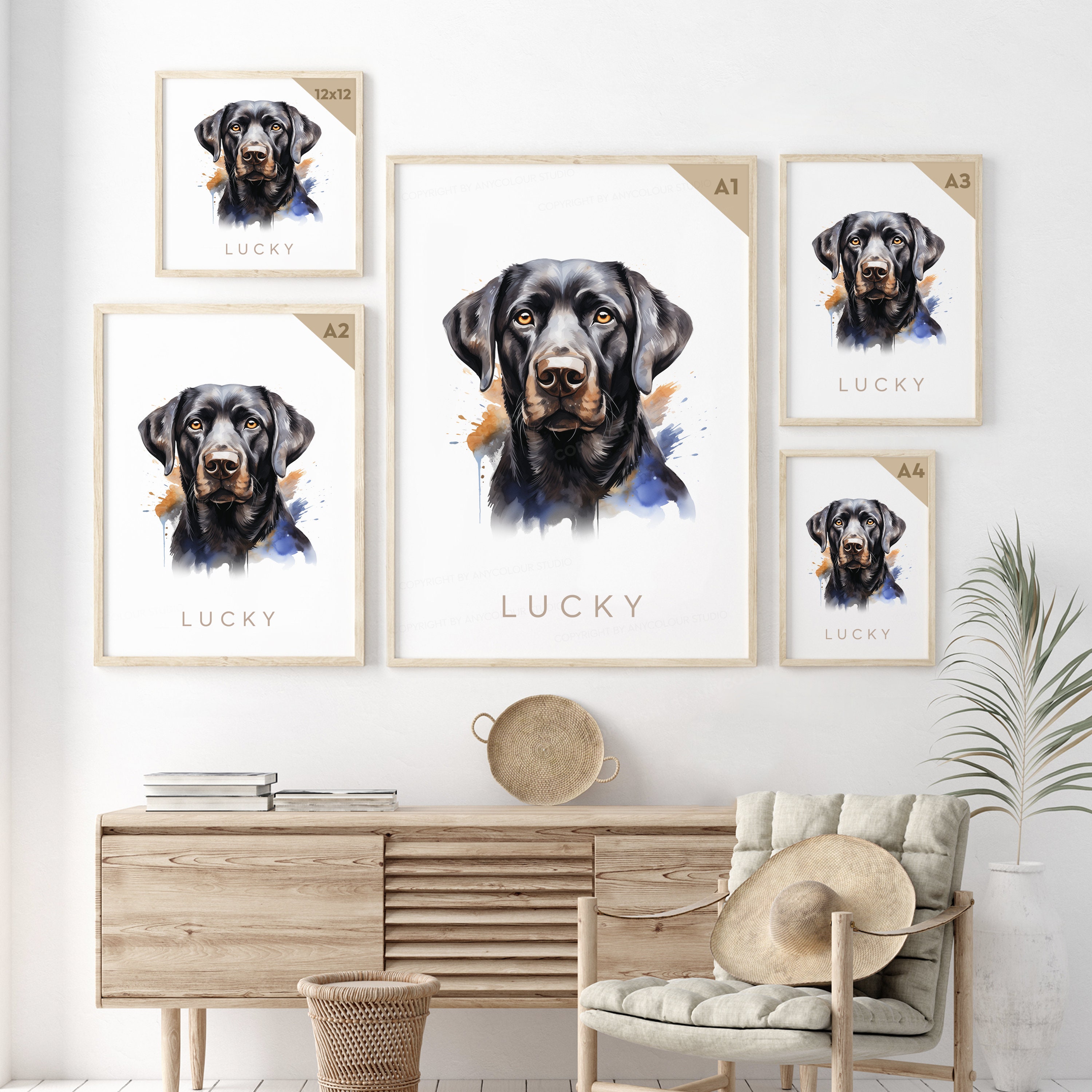 Custom Dog Poster Labrador Retrieve Poster Labrador Retrieve Dog Print ...