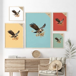 Peregrine Falcon Poster - Peregrine Falcon Print - Peregrine Falcon Art ...