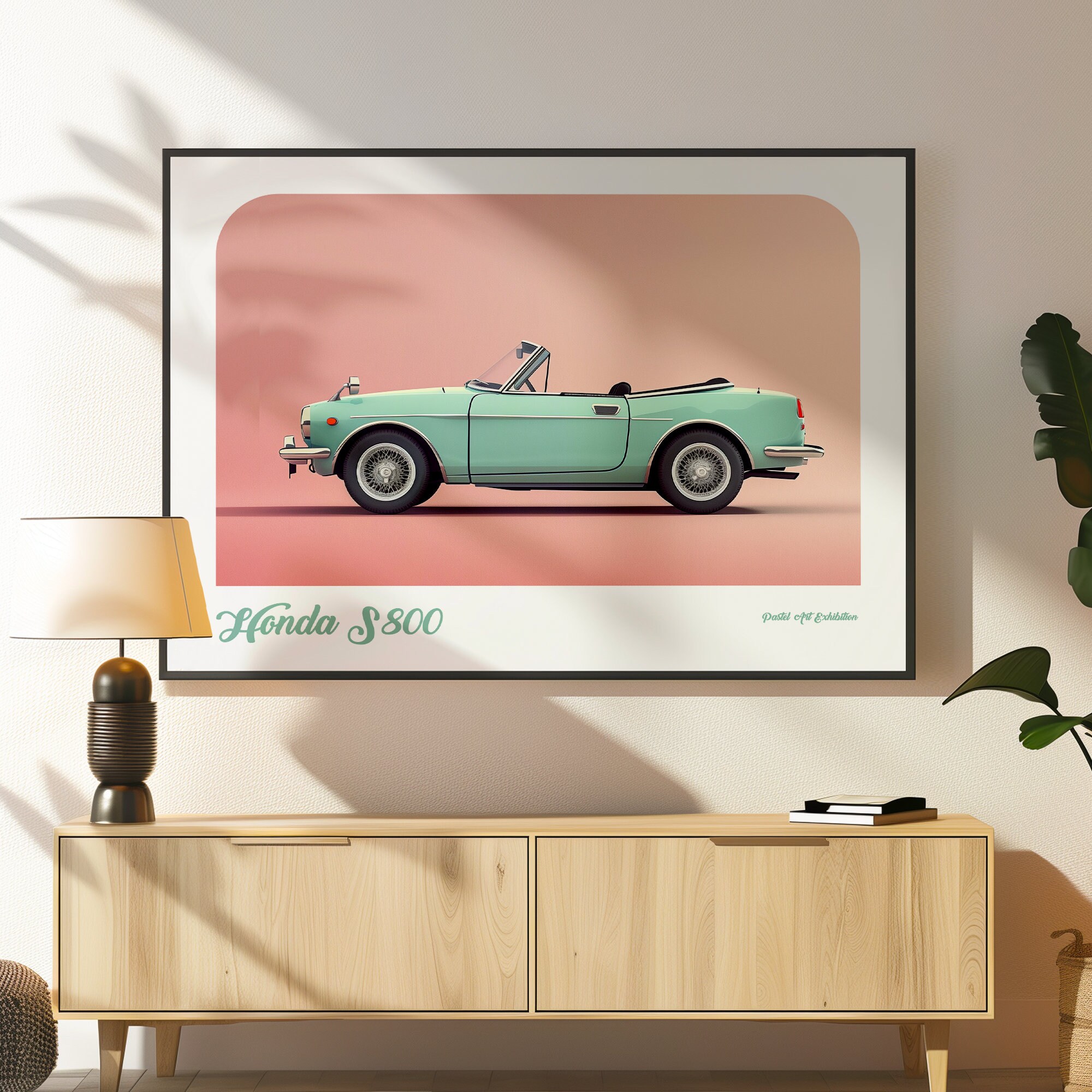 Honda S800 Landscape Print, Honda Poster, Honda Wall Art, Honda ...