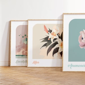 Lily Flowers Landscape Print, Lily Flowers Poster, Lily Flowers Wall ...