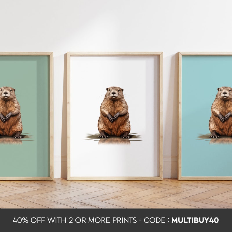 Beaver Art - Etsy