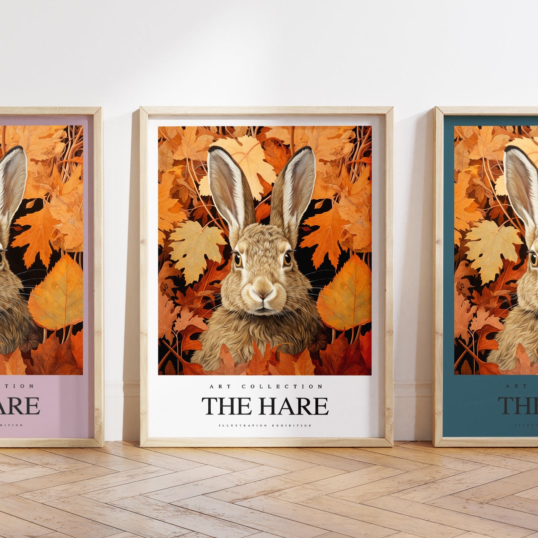 Hare Poster - Hare Print - Hare Art - Animal Art - Animal Print - Any ...