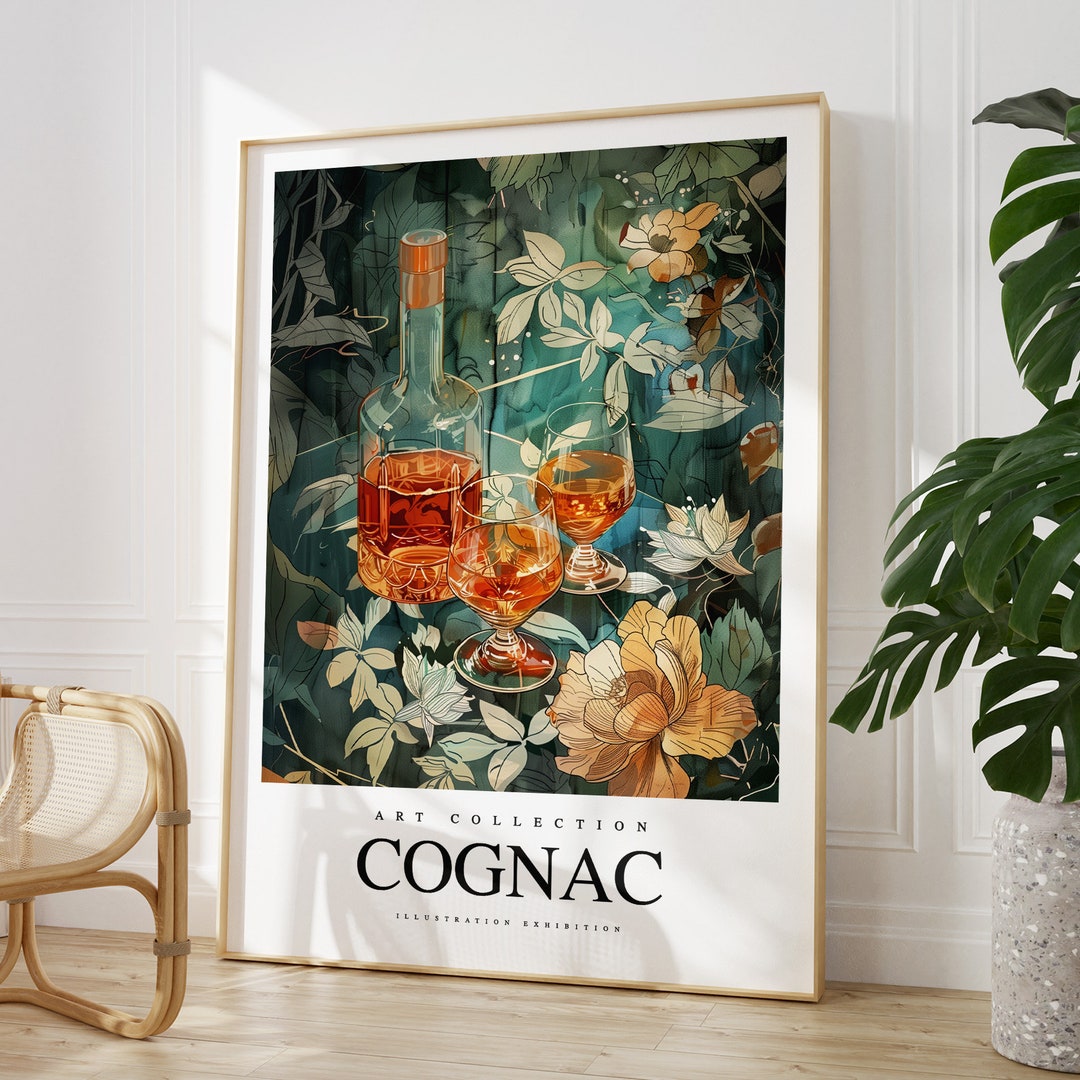 Any Colour - Cognac Print - Cognac Poster - Cognac Art - Kitchen Print ...