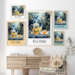 Any Colour - Tea Print - Tea Poster - Tea Time Art - Kitchen Print ...