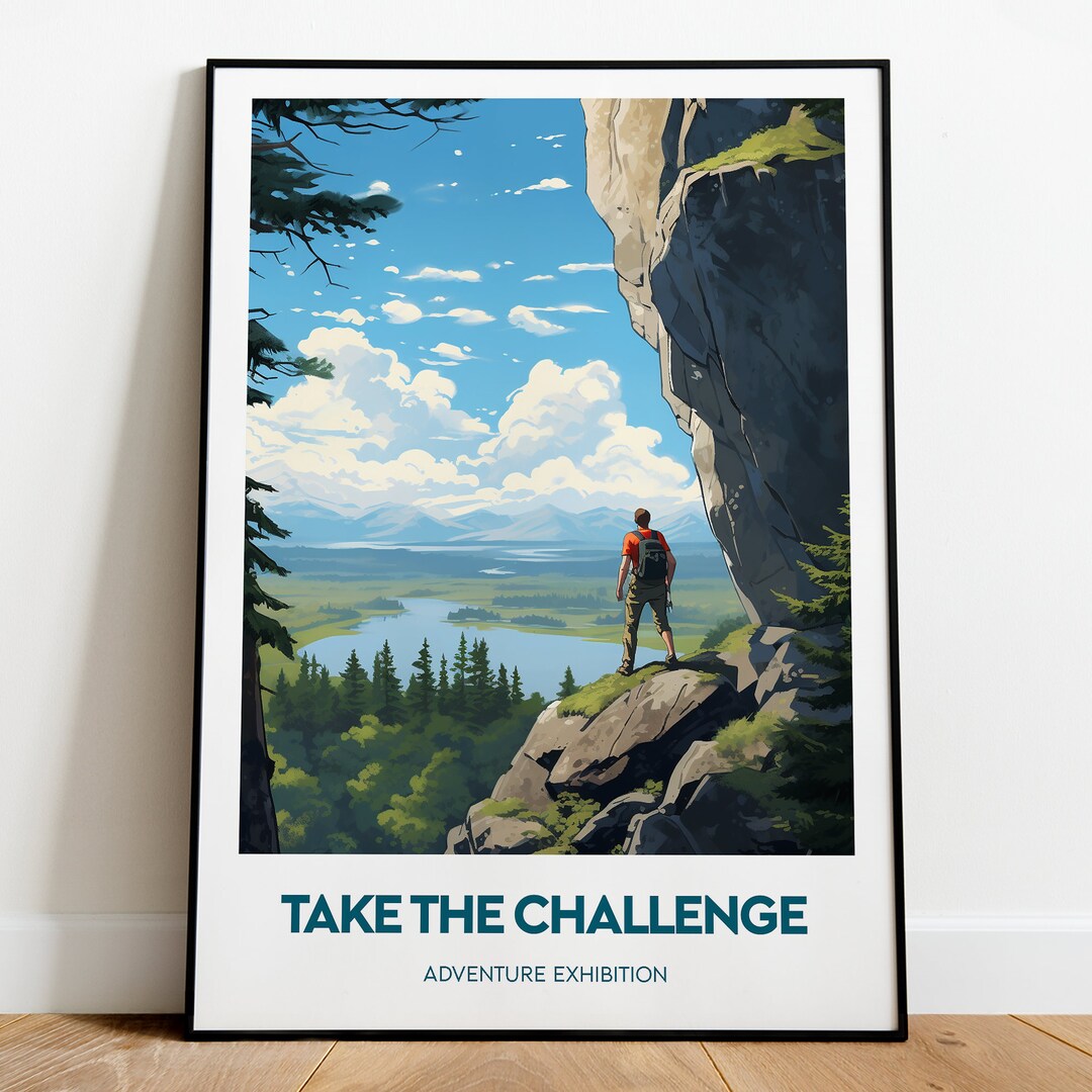 Any Colour - Extreme Sports Print - Bouldering Adventure Poster ...