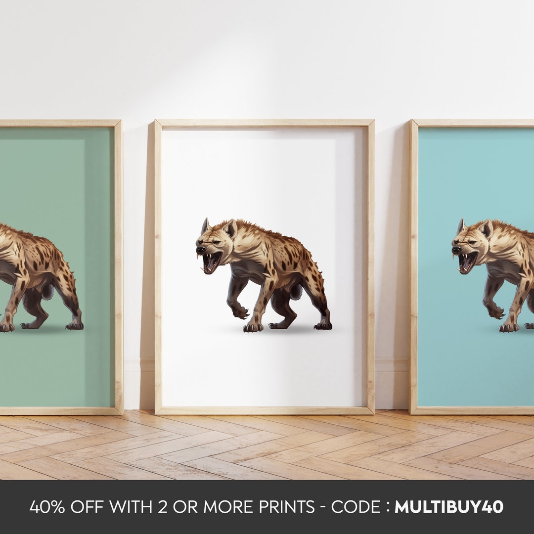 Any Colour - Hyena Print - Hyena Poster - Hyena Art - Africa Print ...