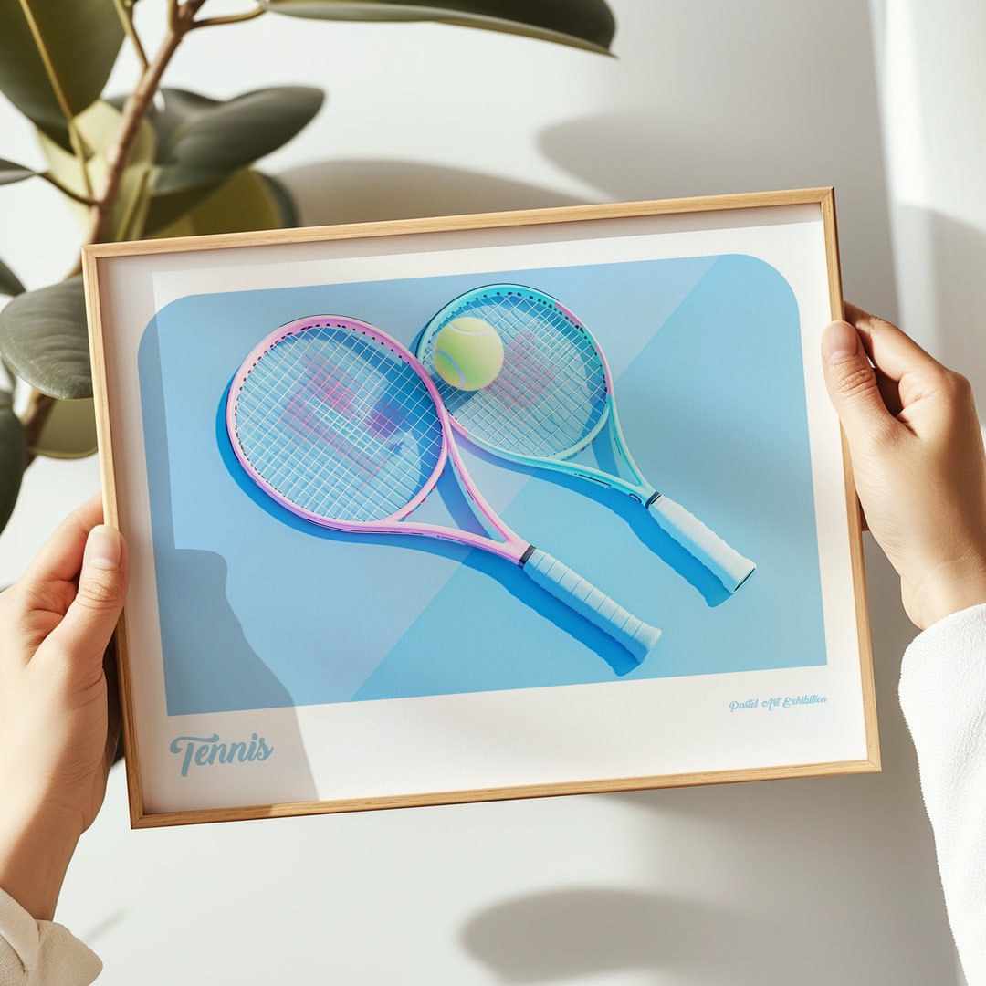 Tennis Landscape Print, Tennis Poster, Tennis Wall Art, Items and ...