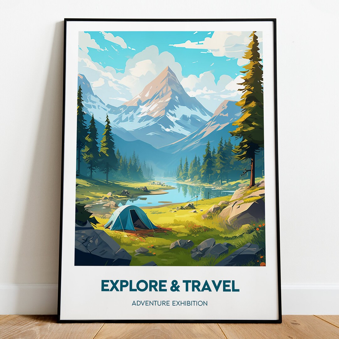 Any Colour - Adventure Print - Camping Adventure Poster - Camping Print ...