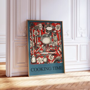 Any Colour - Cooking Time - Kitchen Print - Kitchen Poster - Kitchen ...