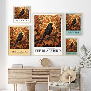 Blackbird Poster Blackbird Print Blackbird Art Bird Art Birds Print Any ...