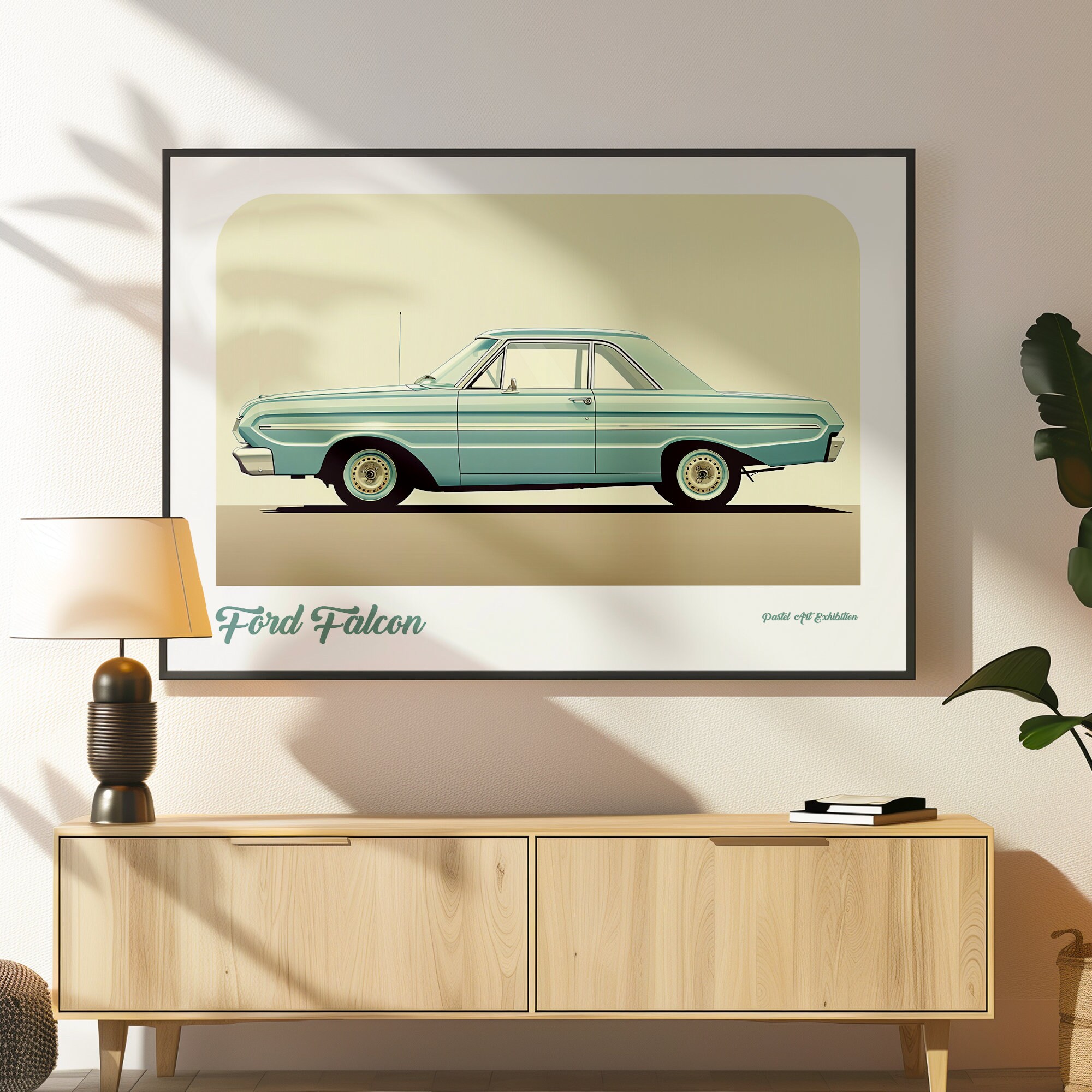 Ford Falcon Landscape Print, Ford Poster, Ford Wall Art, Ford Painting ...