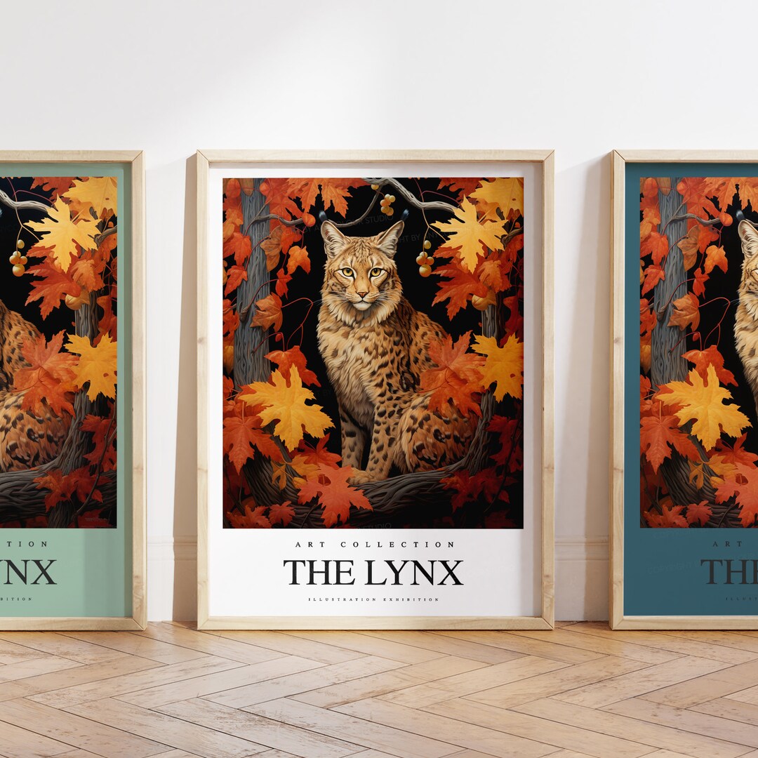 The Lynx Print - Lynx Illustration Poster - Lynx Painting - Lynx Print ...