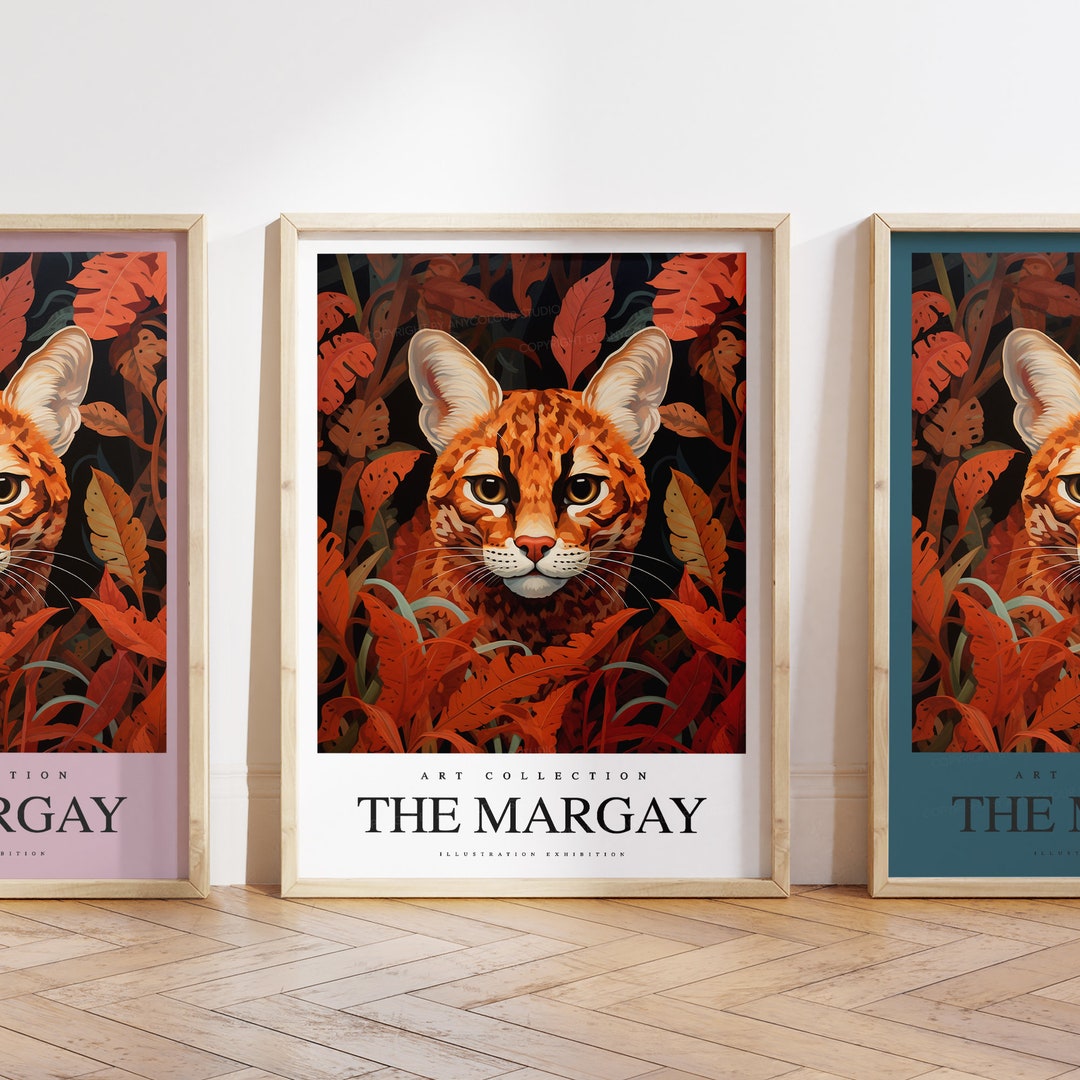 Any Colour - Margay Print - Margay Poster - Margay Art - Wildlife Print ...