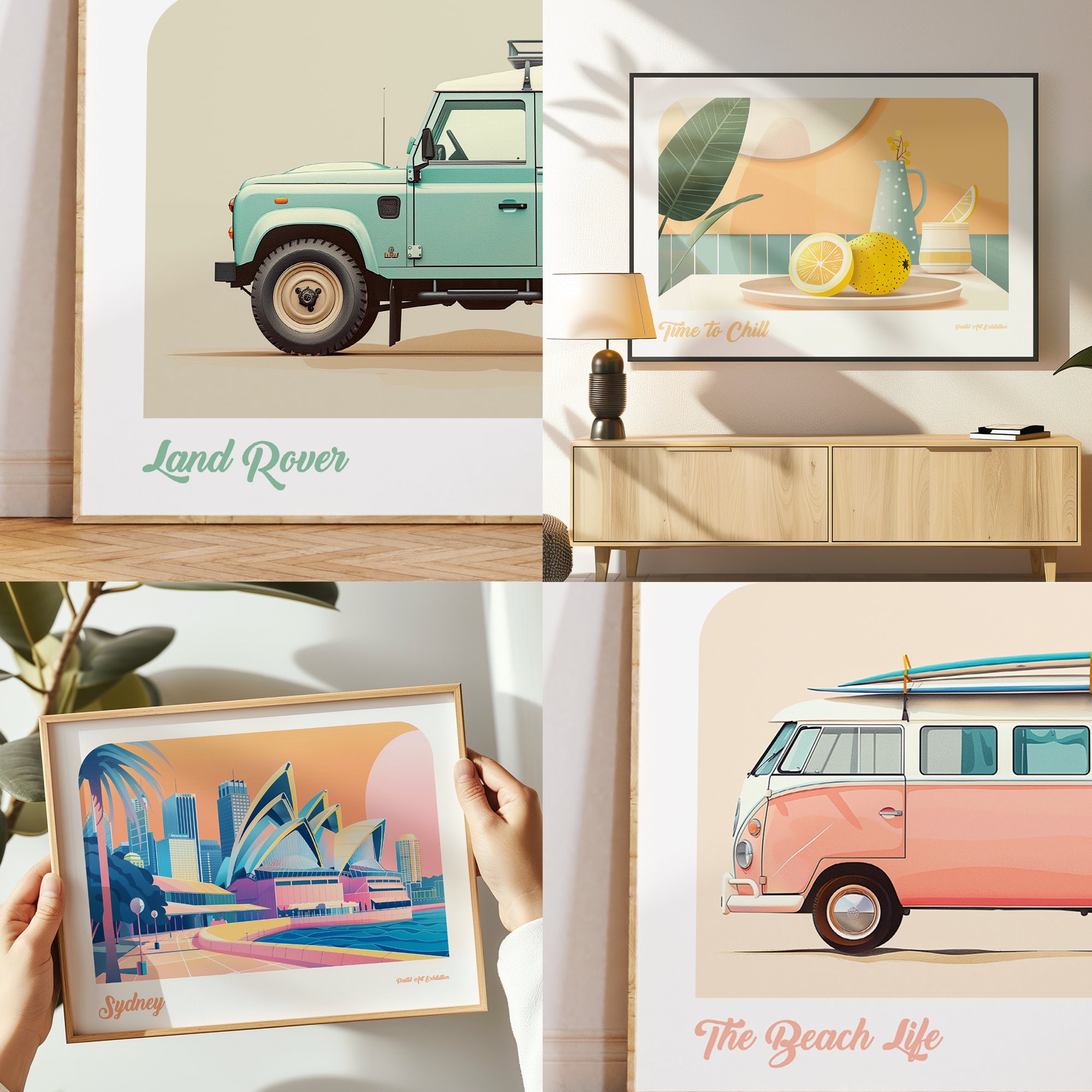 Fiat 500 Landscape Print, Fiat Poster, Fiat Wall Art, Fiat Painting ...