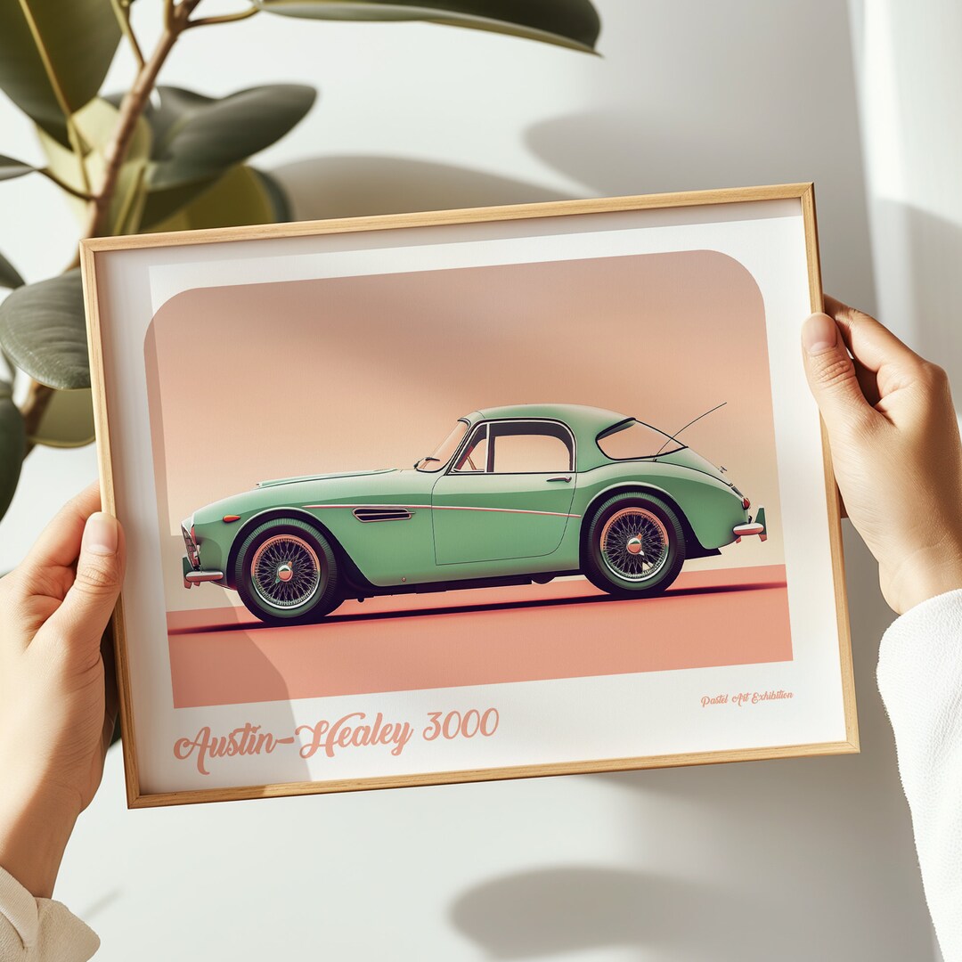 Austin-healey 3000 Landscape Print, Austin-healey Poster, Cars Wall Art ...