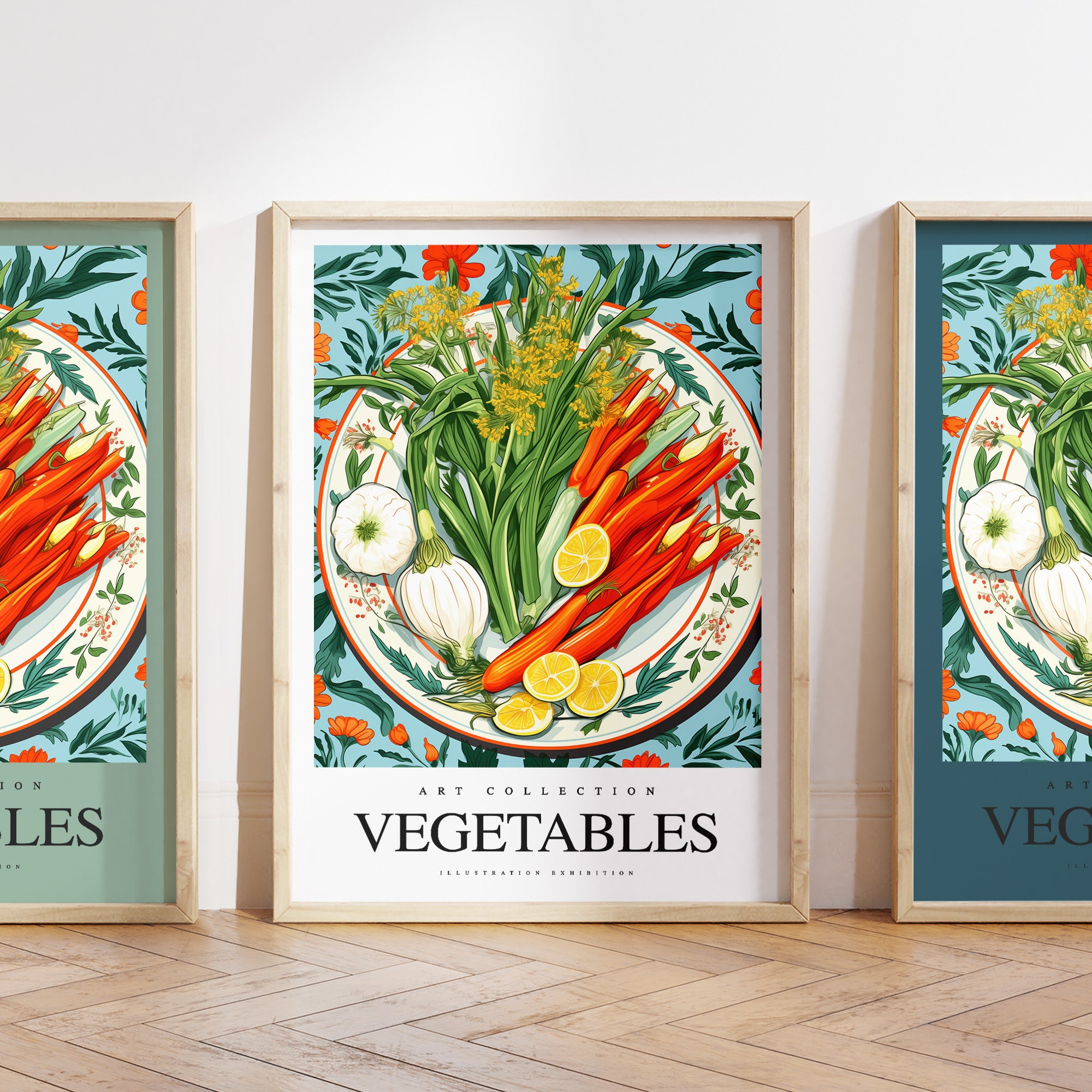 Any Colour Vegetables Print Vegetables Poster Vegetables Art Kitchen ...