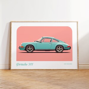 Porsche 911 Landscape Print, Porsche Poster, Porsche Wall Art, Porsche ...