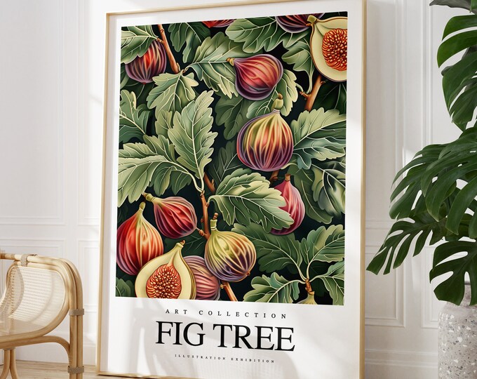 Fig Tree Poster | Physical Print | Aesthetic | Travel | Greece | Boho ...