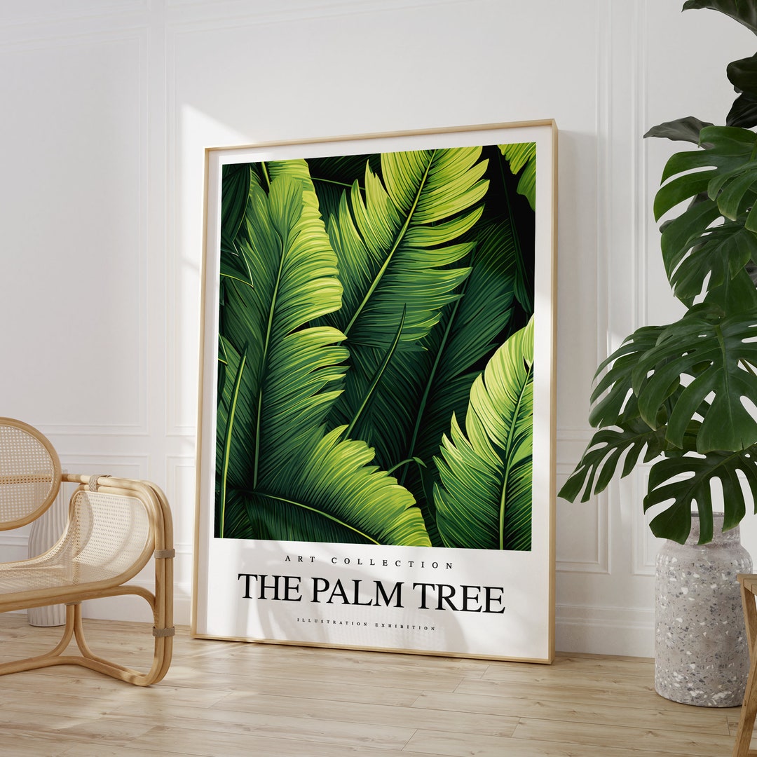 Any Colour Palm Tree Leaves Palm Tree Leaf Print Palm Tree Leaf Poster ...