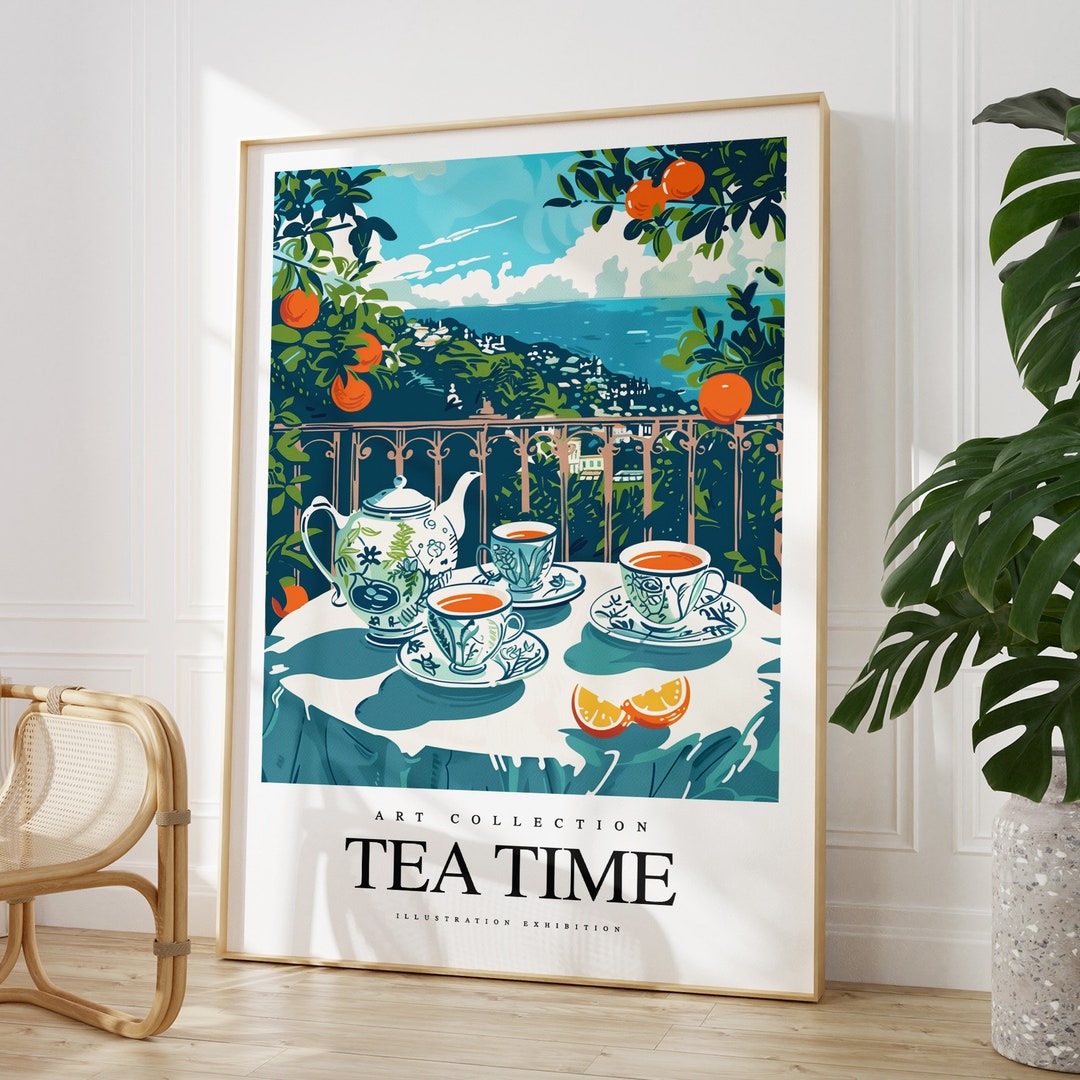 Any Colour - Tea Print - Tea Drink Poster - Tea Art - Kitchen Print ...