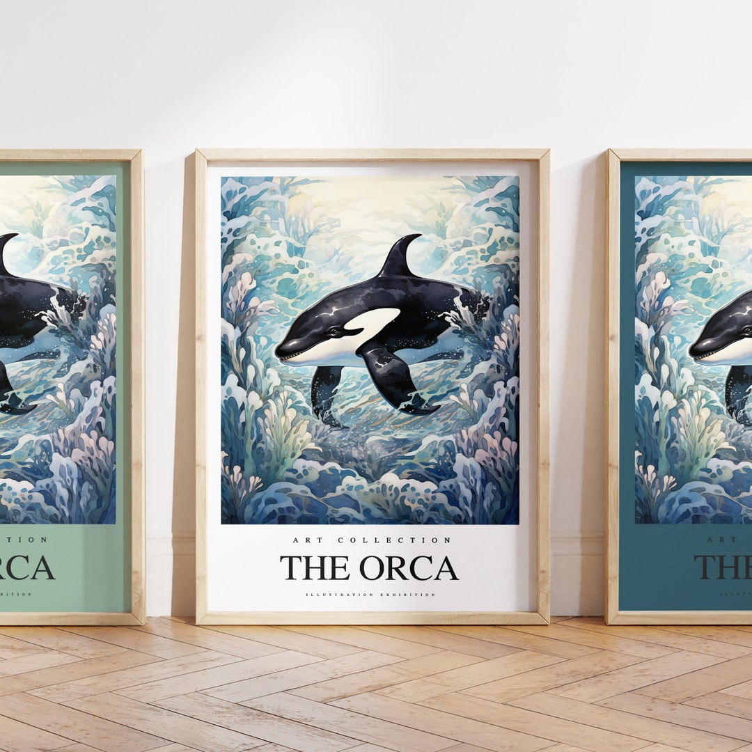 Orca Poster - Orca Print - Orca Art - Animal Art - Animal Print - Any ...