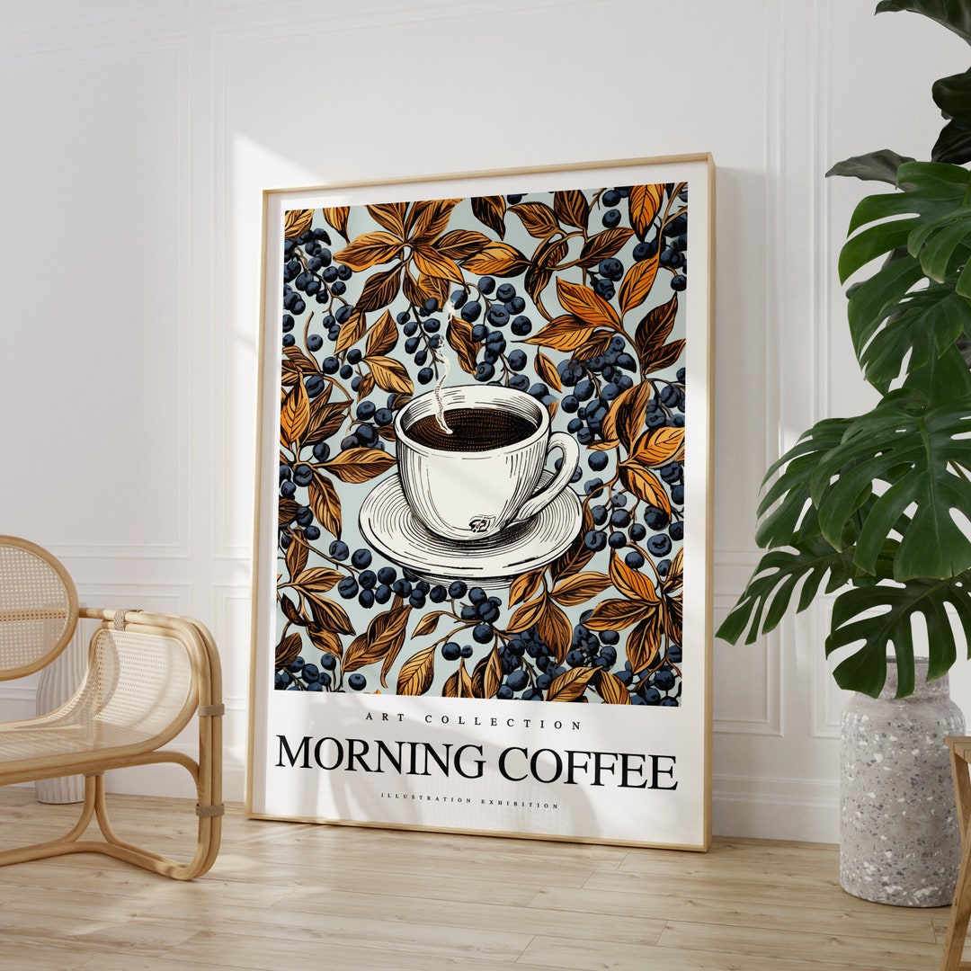 Any Colour - Morning Coffee Print - Coffee Poster - Coffee Art - Drink ...