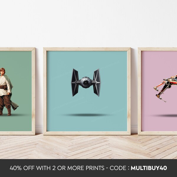 Tie Fighter Poster - Etsy UK