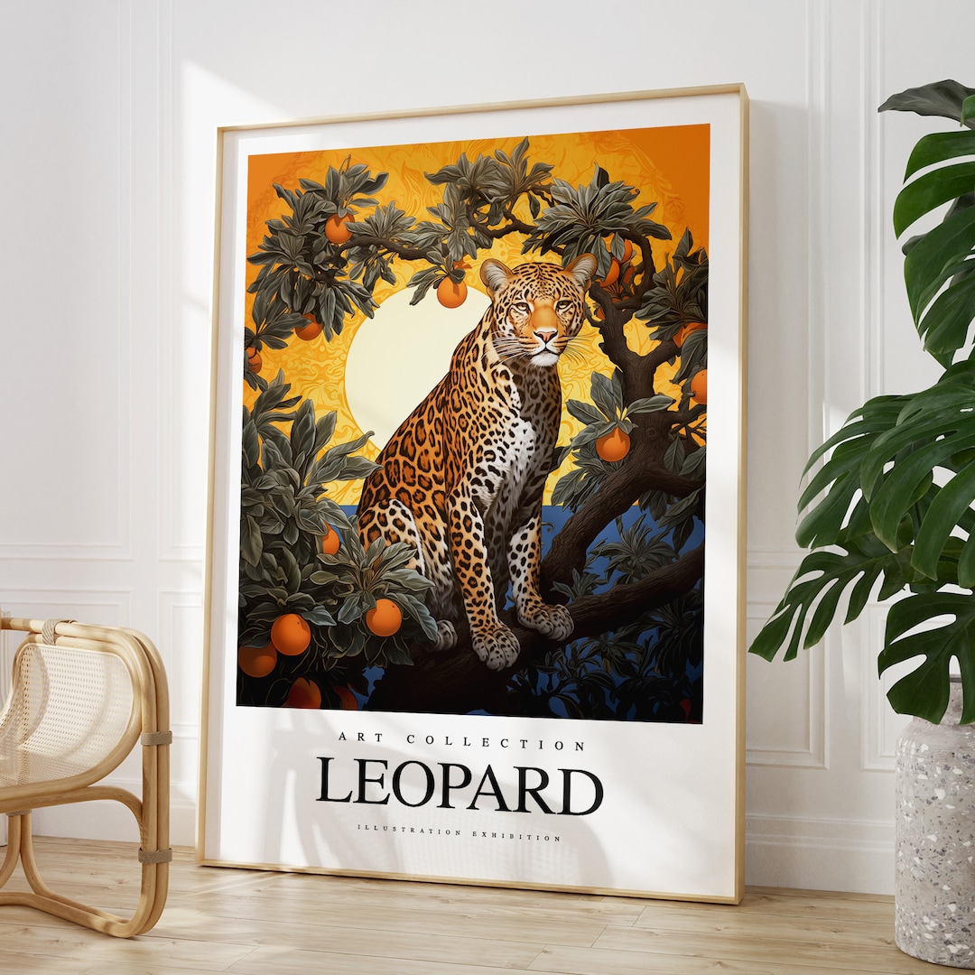 Any Colour - the Leopard Print - the Leopard Poster - Vintage Print ...
