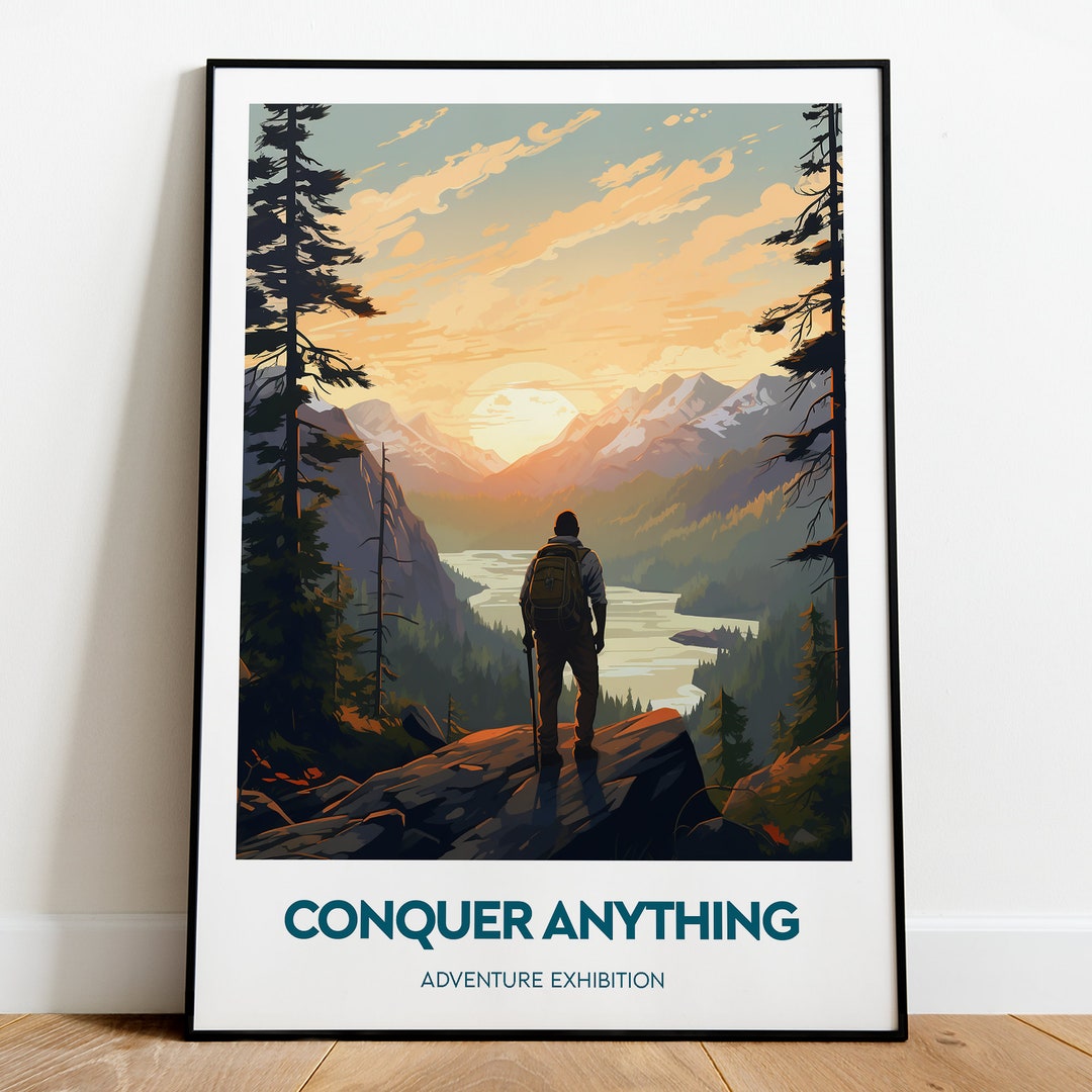 Any Colour - Exploring the Mountains Print - Mountain Adventure Poster ...