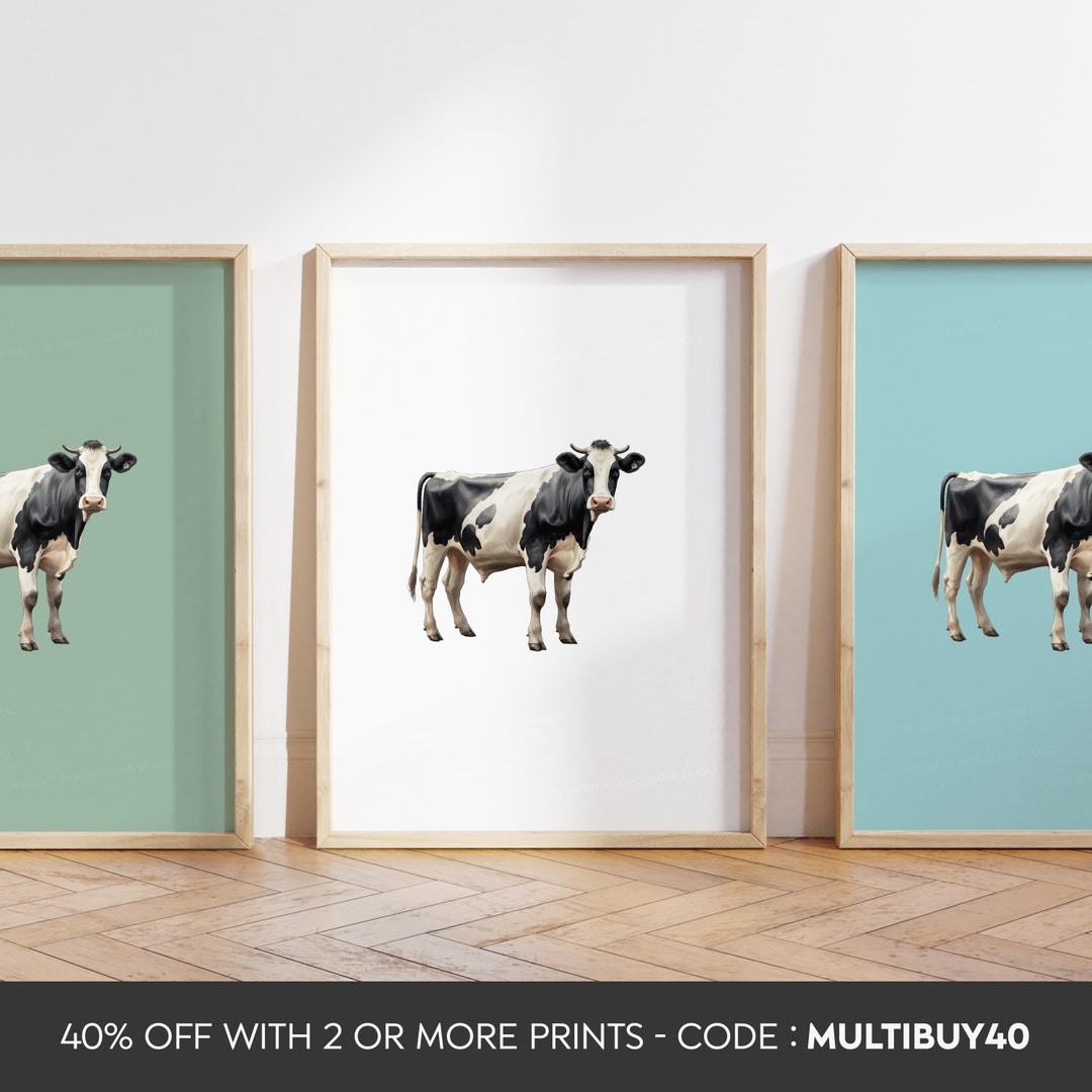 Any Colour - Cow Print - Cow Poster - Cow Art - Cow Print - Animal Art ...