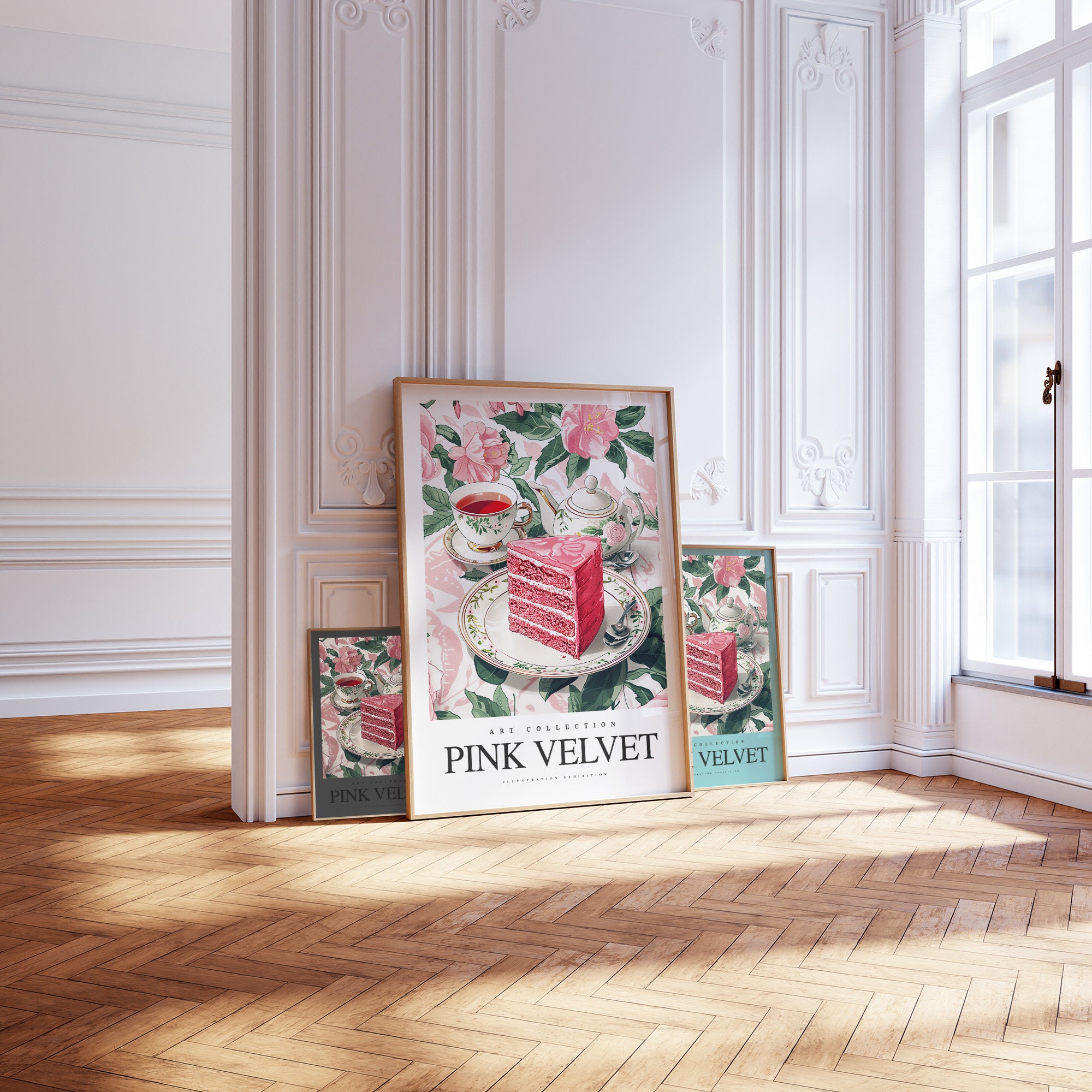 Any Colour - Pink Velvet Cake - Bakery Print - Bakery Poster - Bakery ...