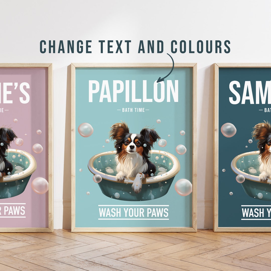 Any Colour - Papillon in Bath Poster - Papillon Poster - Papillon ...