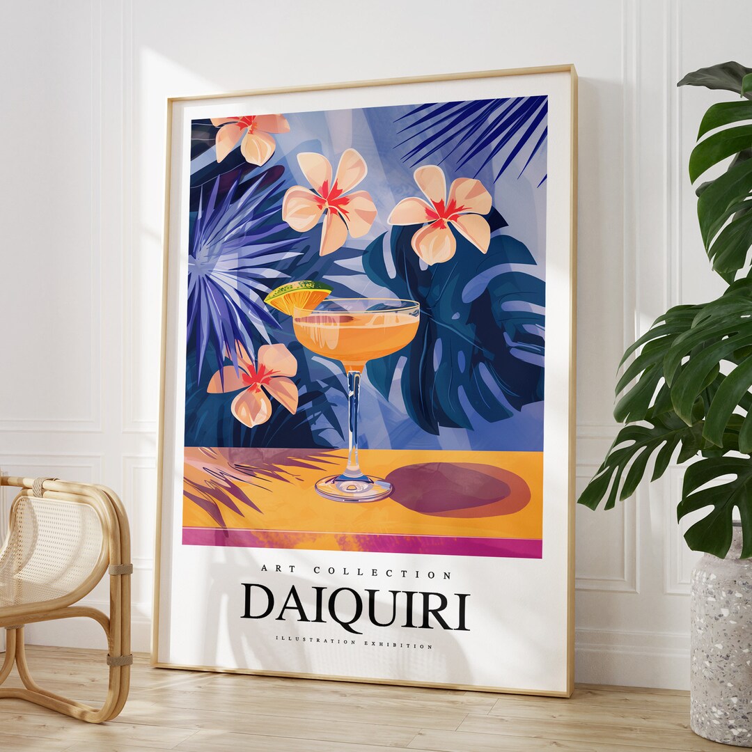 Any Colour - Daiquiri Cocktail Print - Daiquiri Drink Poster - Daiquiri ...