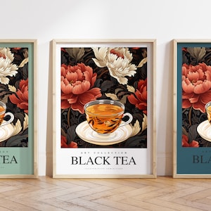 Any Colour - Black Tea Print - Black Tea Drink Poster - Black Tea Art ...