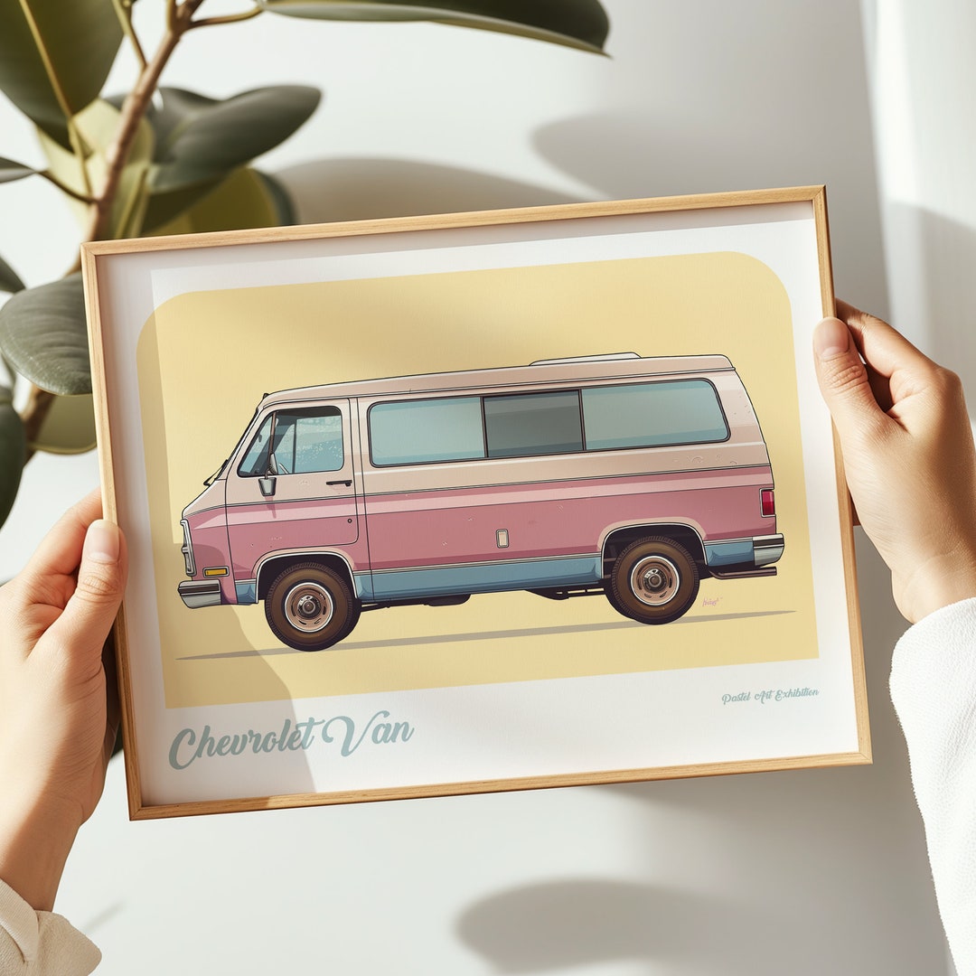 Chevrolet Van Landscape Print, Chevrolet Van Poster, Chevrolet Van Wall ...