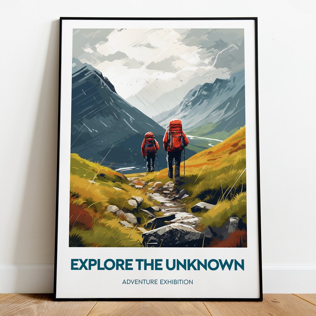 Any Colour - Extreme Sports Print - Mountaineering Adventure Poster ...